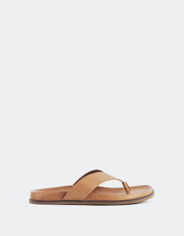 L'INTERVALLE Randie Women's Thong Sandals Tan Leather