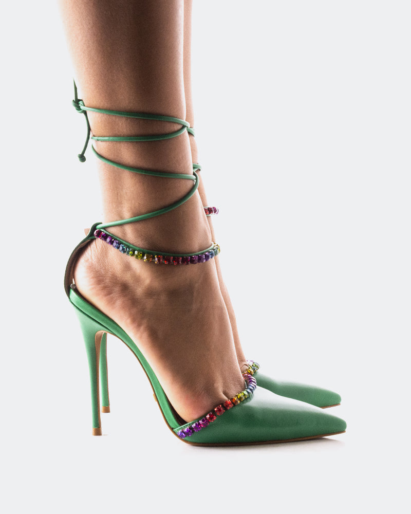 Matina Green Leather – L'INTERVALLE